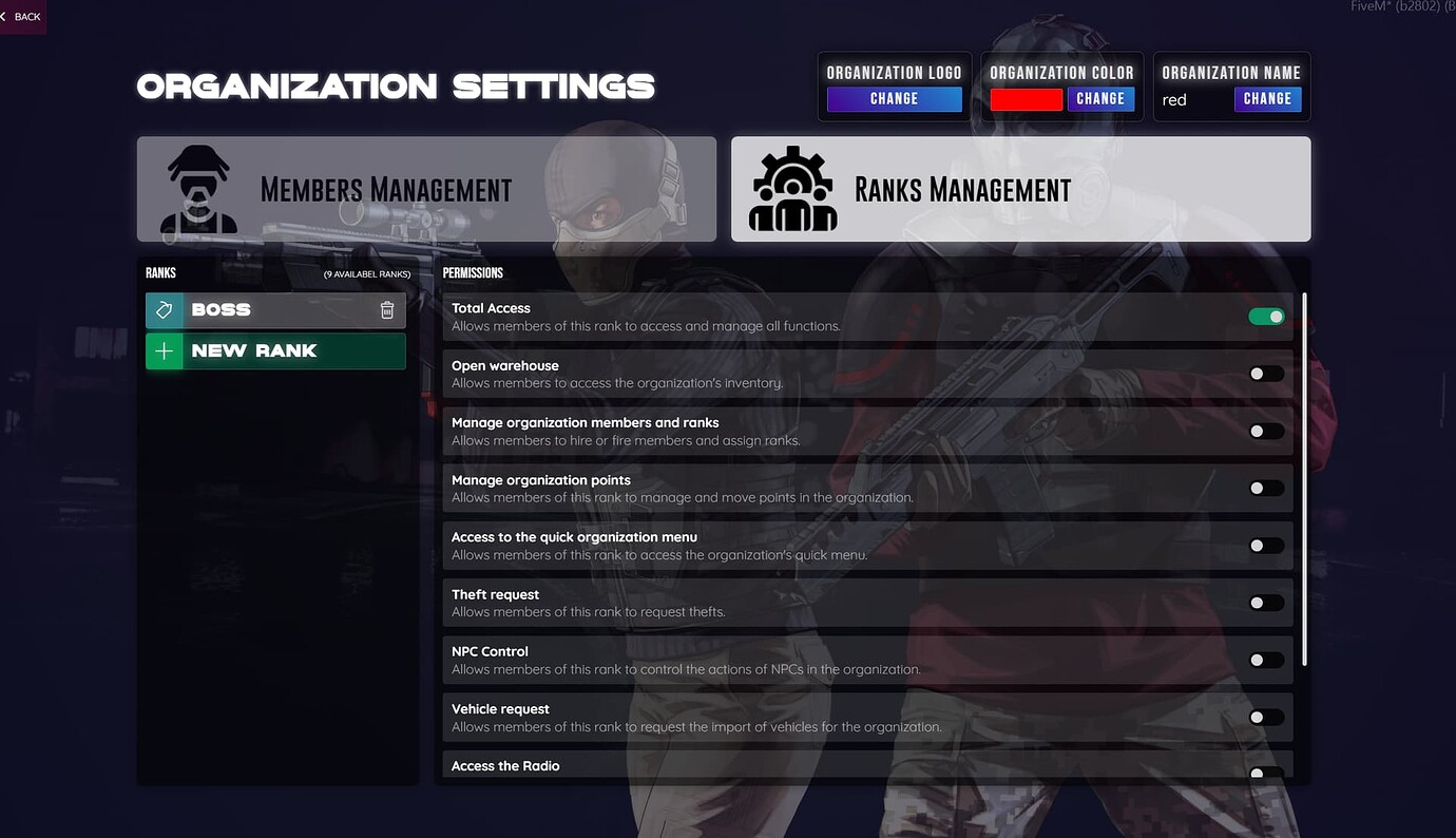 [QBCore & ESX] Origen Gang Creator & Territories System - FiveM ...
