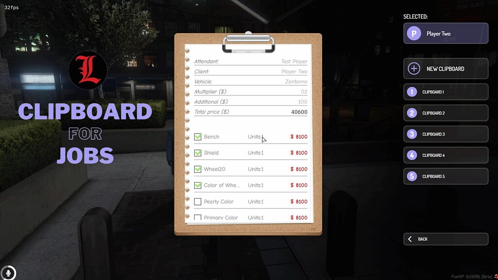 Clipboard For Jobs [ESX / QBCore / VRP / Standalone] [PAID] - FiveM ...