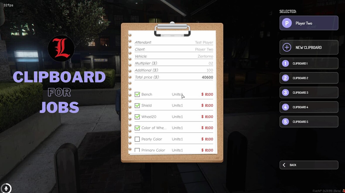 Clipboard For Jobs [ESX / QBCore / VRP / Standalone] [PAID] - FiveM ...