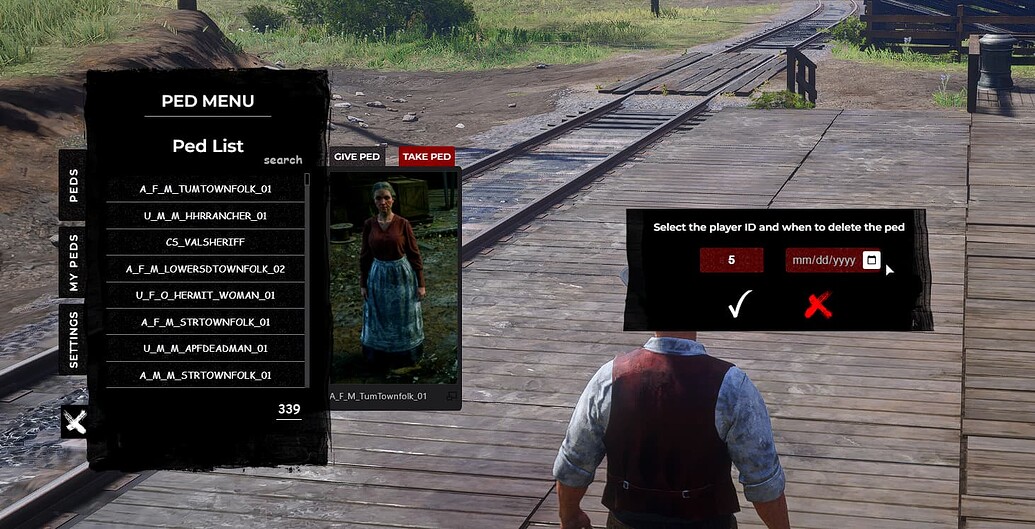 FX-Pedmenu [STANDALONE] - RedM Releases - Cfx.re Community