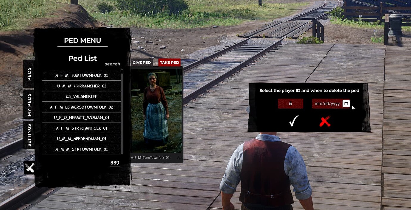 FX-Pedmenu [STANDALONE] - RedM Releases - Cfx.re Community