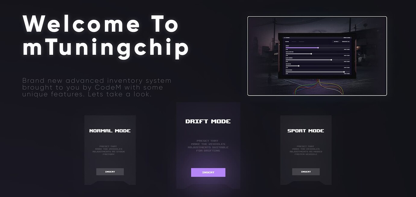 CodeM mTuningchip ( Advanced Tuning System ) - FiveM Releases - Cfx.re ...