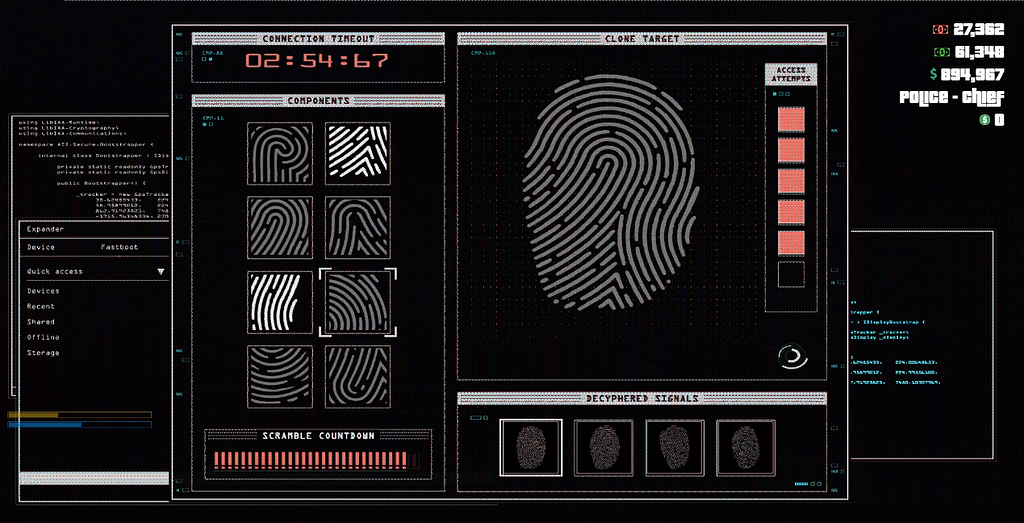 Finger Print Hacking Mini Game [STANDALONE] - FiveM Releases - Cfx.re ...