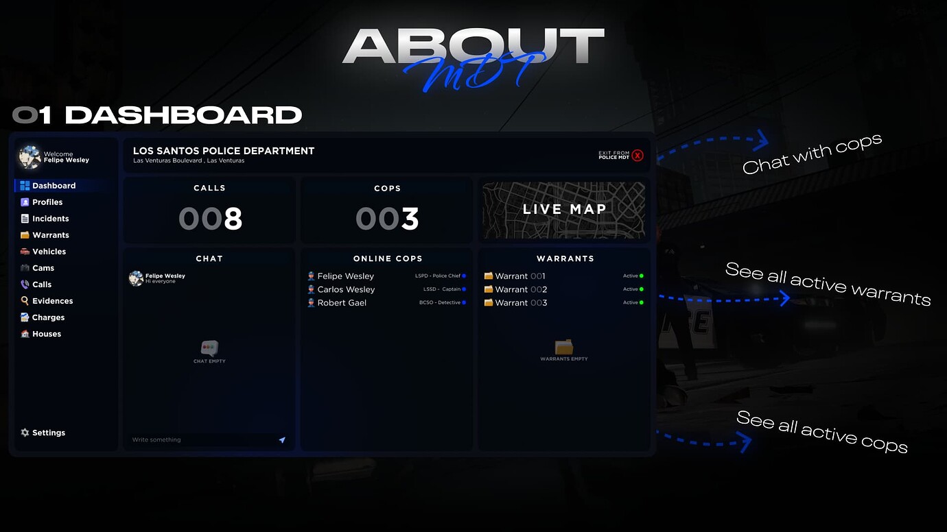 [ESX / QBCore] MGN MDT (Advanced Mobile Data Terminal) (v2.0) - FiveM ...