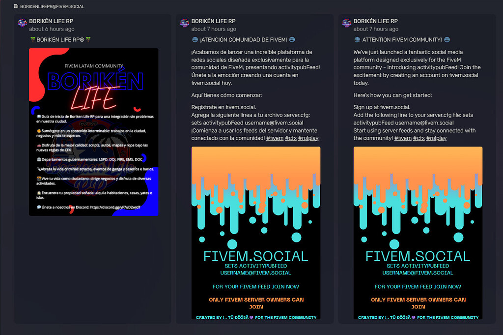 [HOW TO] [SERVER FEED] Dedicated Space on fivem.social - Server Tutorials - Cfx.re Community