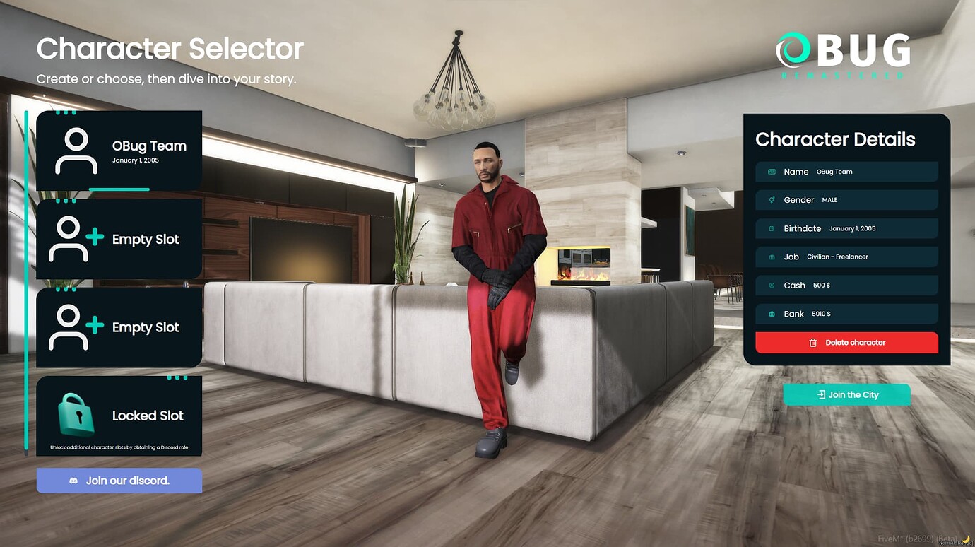 [RELEASE] 0Bug Infinity UI Package - Loading Screen, Multicharacter ...