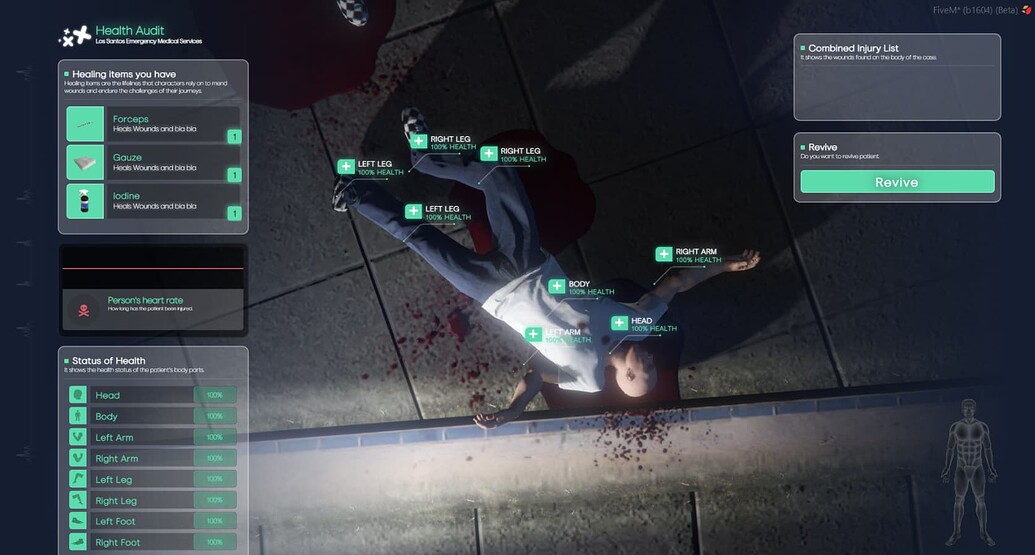 Advanced health system v2 - FiveM Releases - Cfx.re Community