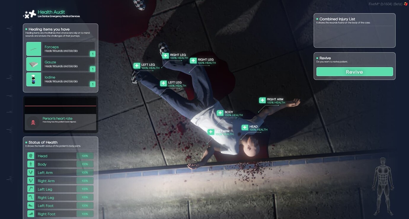 Advanced health system v2 - FiveM Releases - Cfx.re Community