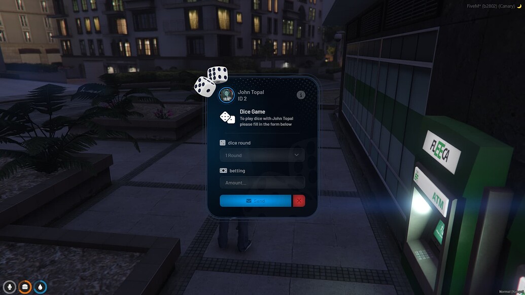 [QB/ESX] Dice Game | Player to Player | Bet System - FiveM Releases ...