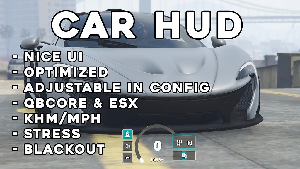 [ESX/QB] Simple Car Hud & Belt System - FiveM Releases - Cfx.re Community
