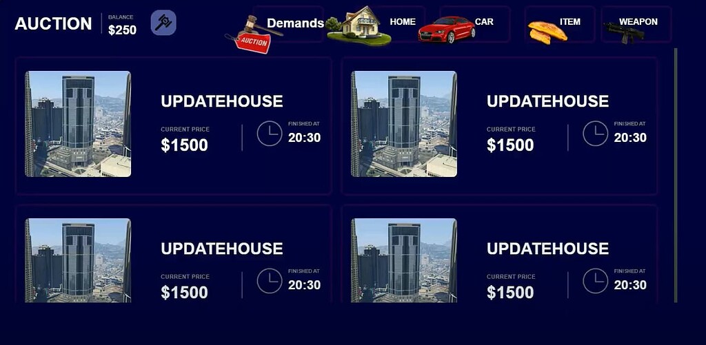 [PAID] Auctionall Script - FiveM Releases - Cfx.re Community