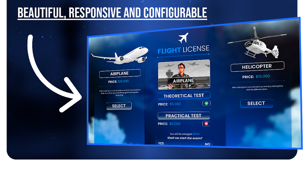 Flight School with UI - Infinite routes and explosion free! - FiveM ...