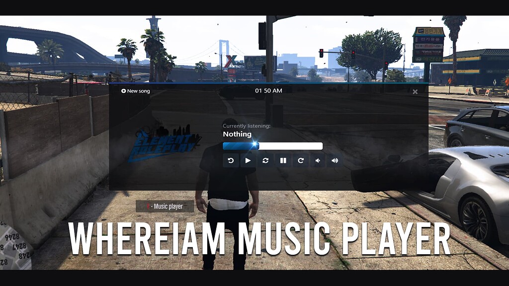 Whereiam Music Player 🎵 ESX & QB - FiveM Releases - Cfx.re Community