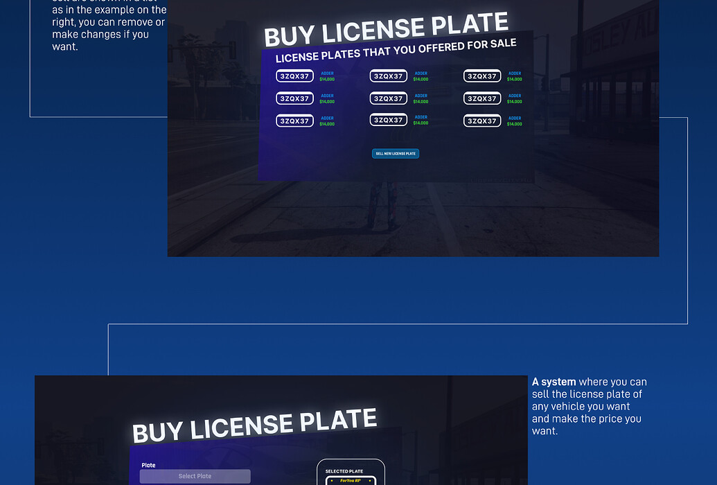 [PAİD] 4u-buyplate| V1.0.0 | Advanced Plate System - FiveM Releases ...