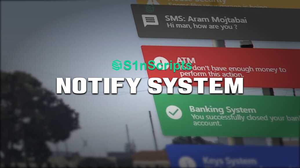 [STANDALONE] The Notify System - FiveM Releases - Cfx.re Community