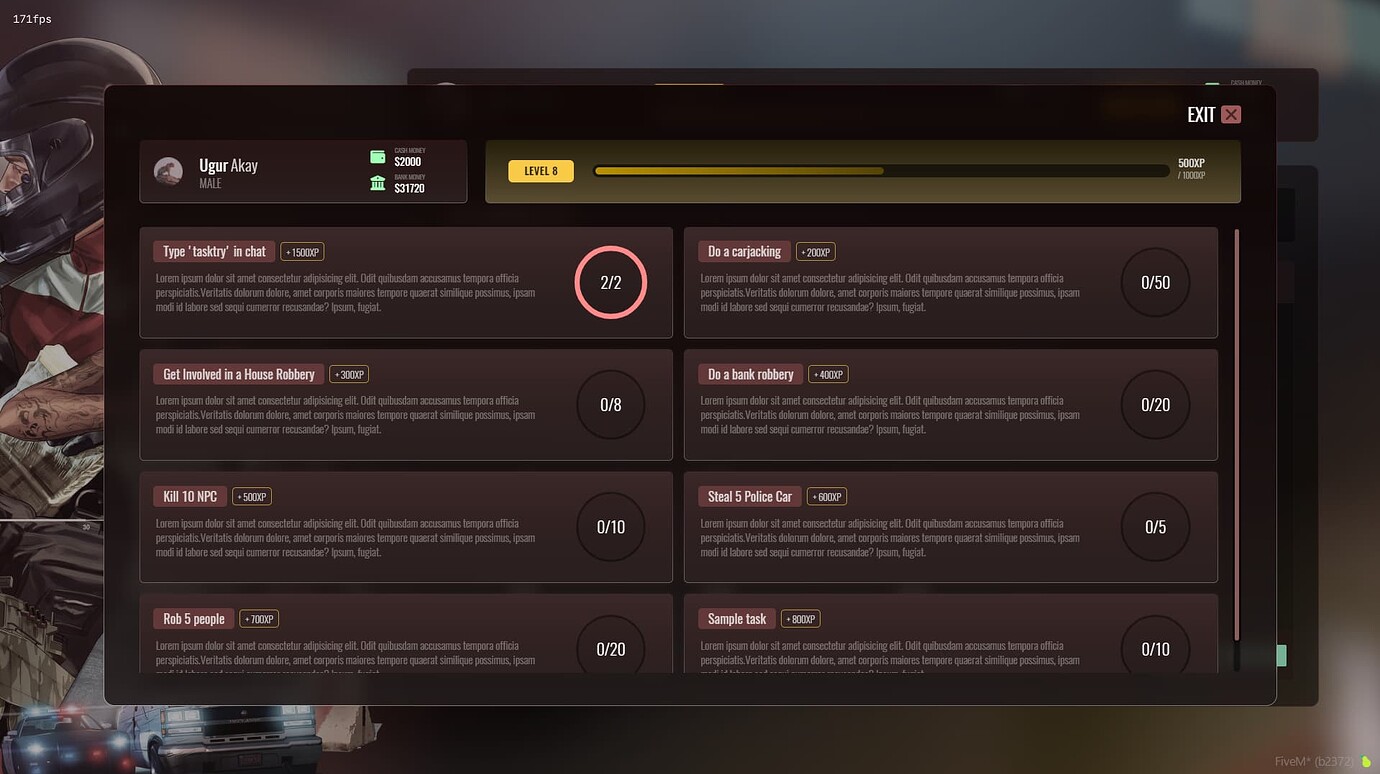 [QB/ESX] Advanced BlackMarket (Level and Task System) - FiveM Releases ...