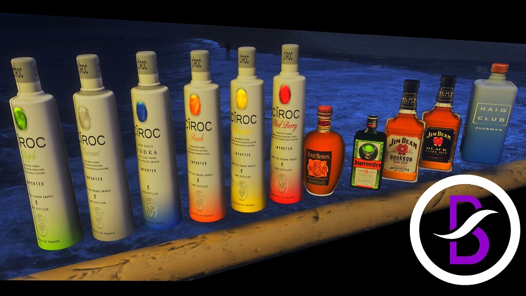 Real Brand Alcohol Bottles Pack 2 | PROPS - FiveM Releases - Cfx.re ...