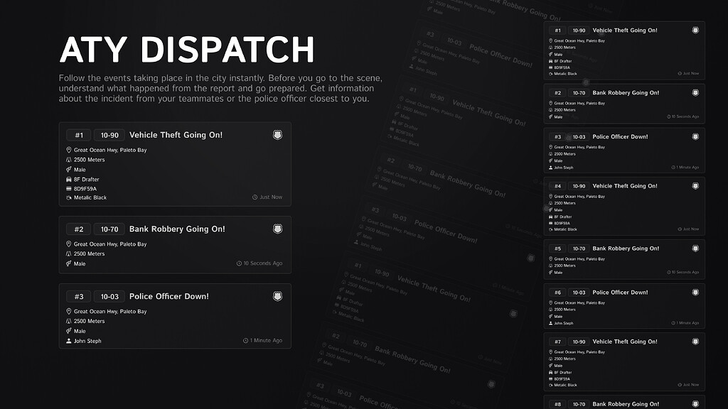 🅰️aty_disptach | Advanced Disptach System | Free - FiveM Releases - Cfx.re Community