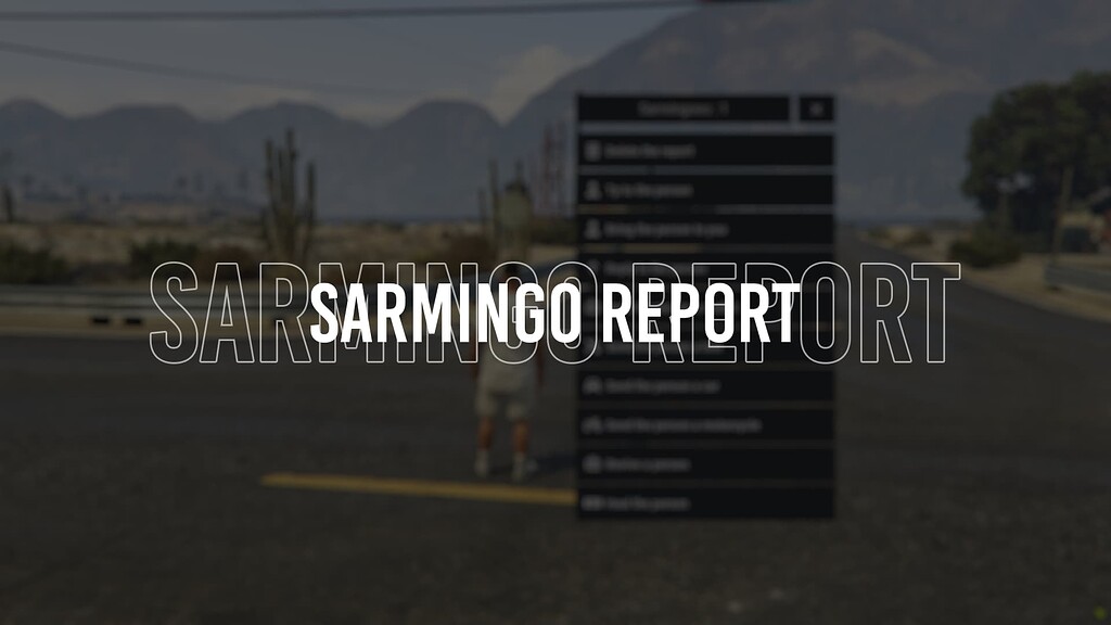 [ESX] Sarmingo Report System - FiveM Releases - Cfx.re Community