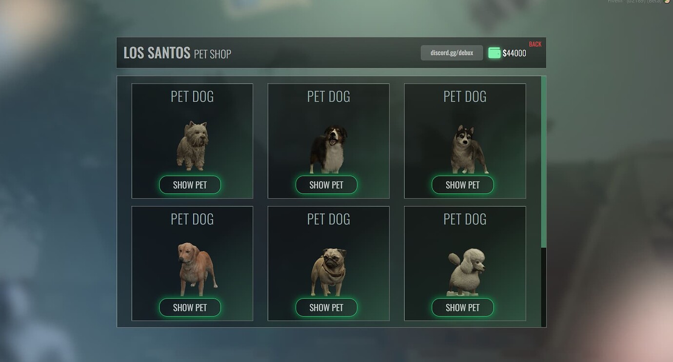 [PAID] Pet Shop & Pet Script - FiveM Releases - Cfx.re Community