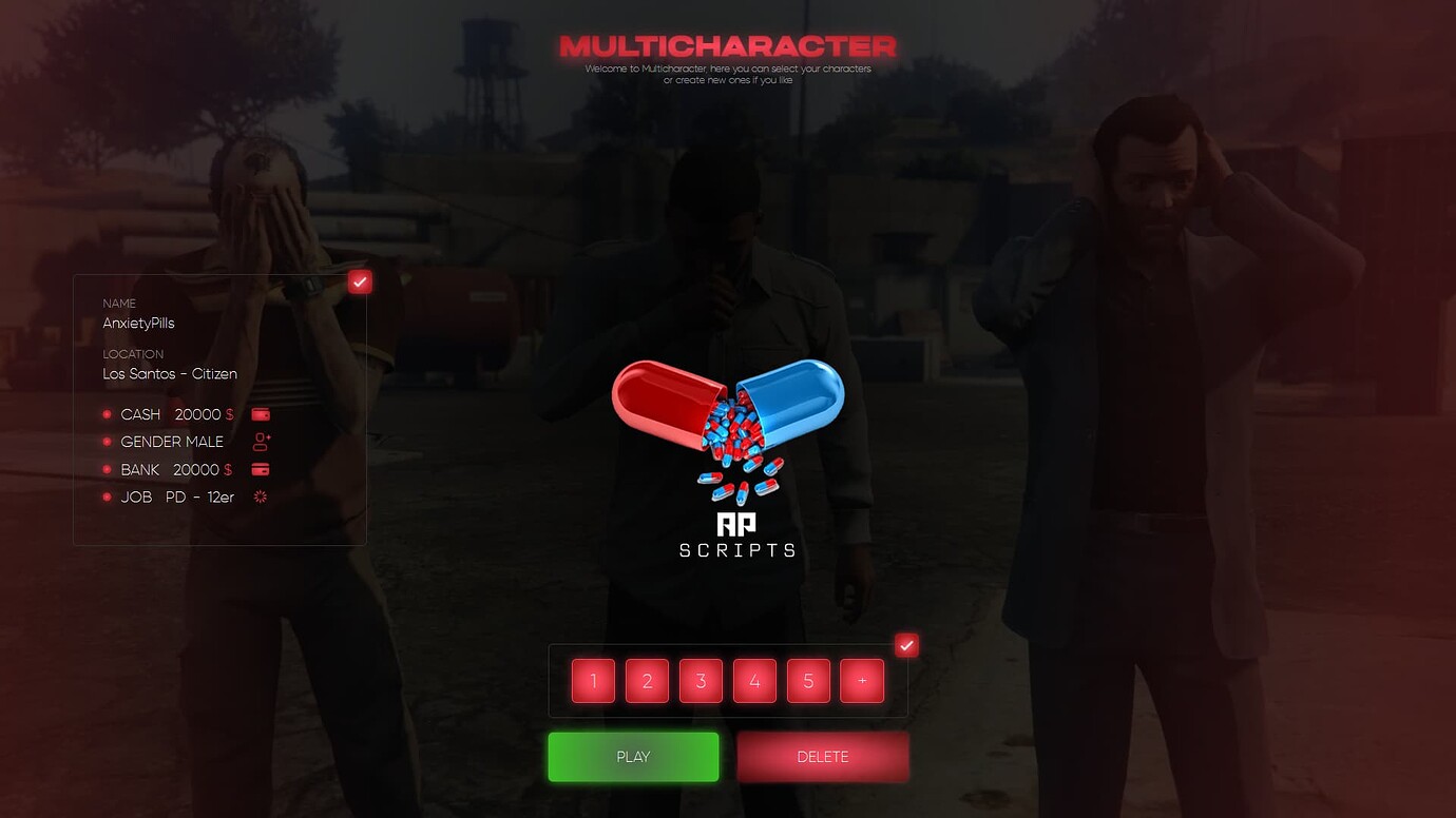[PAID] [ESX] MultiCharacter | NEW DESIGN 💊 - FiveM Releases - Cfx.re ...