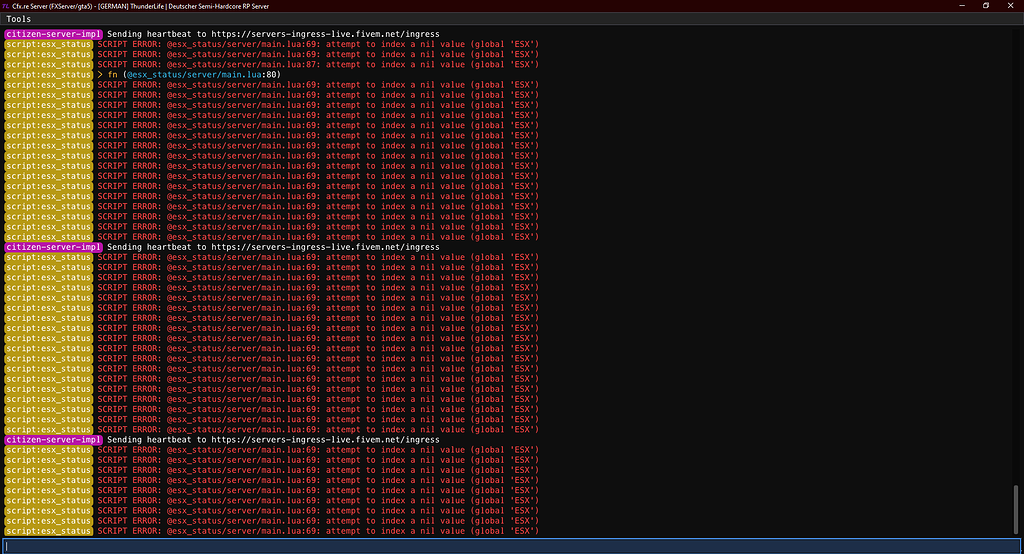 Update esx_status (Error SQL) - ES/ESX - Cfx.re Community