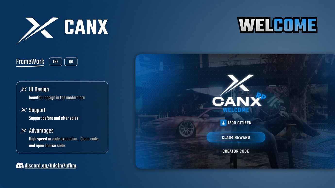 [FREE][ESX-QB] Canx - Welcome - FiveM Releases - Cfx.re Community