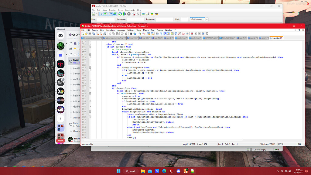 Pls help with qb target not working - QBCore - Cfx.re Community