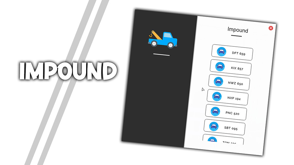 [Release][Paid] Impound UI - ESX - FiveM Releases - Cfx.re Community