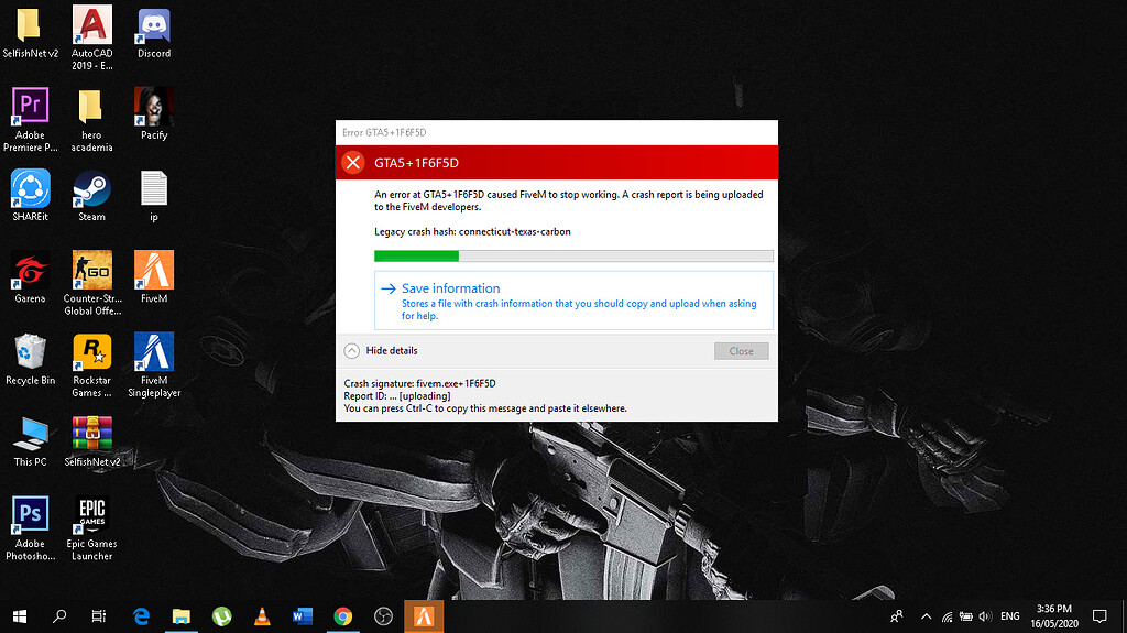 Crash on my fivem - FiveM Client Support - Cfx.re Community