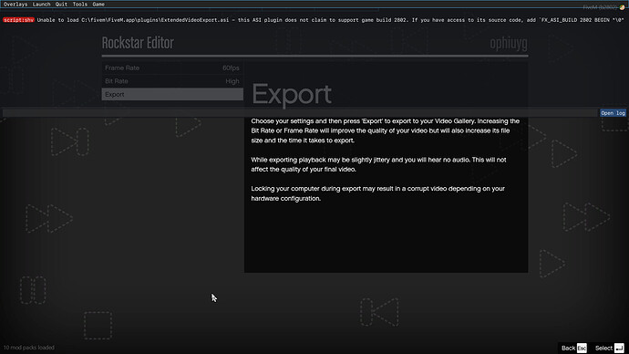 [How-to] Use Extended Video Export (EVE) | FiveM - Page 15 - Modding Tutorials - Cfx.re Community