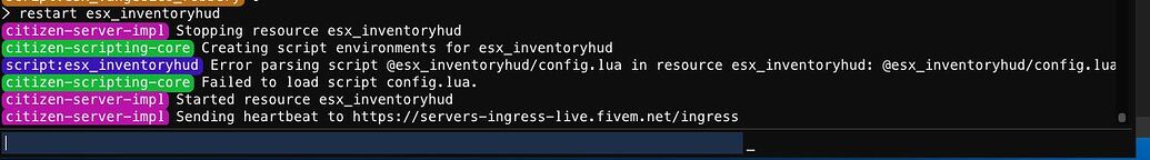 Error parsing script expected (to close '}' at line 30 - ES/ESX - Cfx.re Community