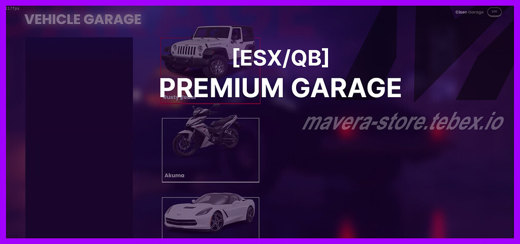 ESX & QBCore | Premium Garage - FiveM Releases - Cfx.re Community