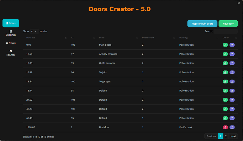 🚪 [ESX/QBCore] Doors Creator - Easily create doors in-game - FiveM ...