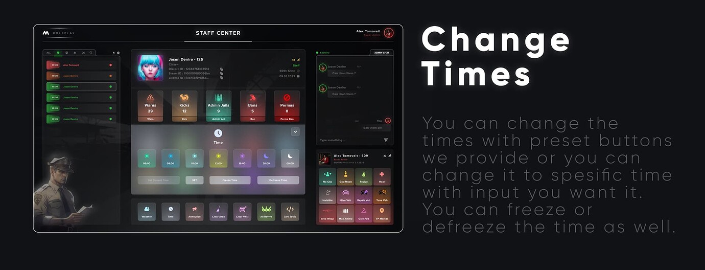 CodeM mStaff - Admin Menu ( Advanced Admin System ) - FiveM Releases ...