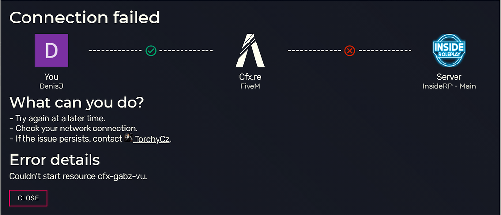 Couldn't start resource cfx-gabz-vu - FiveM Client Support - Cfx.re ...