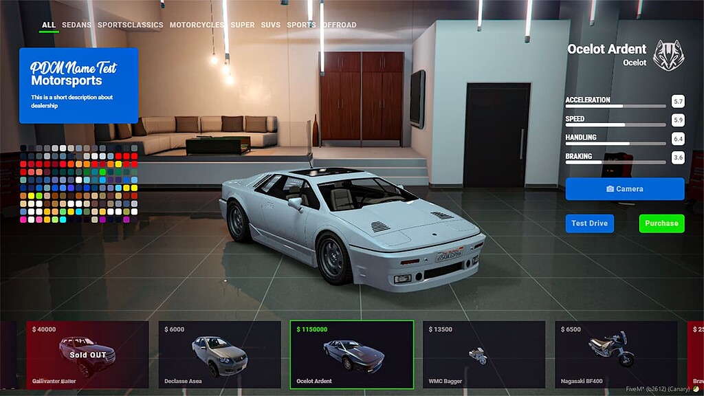 [RELEASE][PAID] Vehicle Shop (Dealership) HUD 3.2 [Paid Resource ...