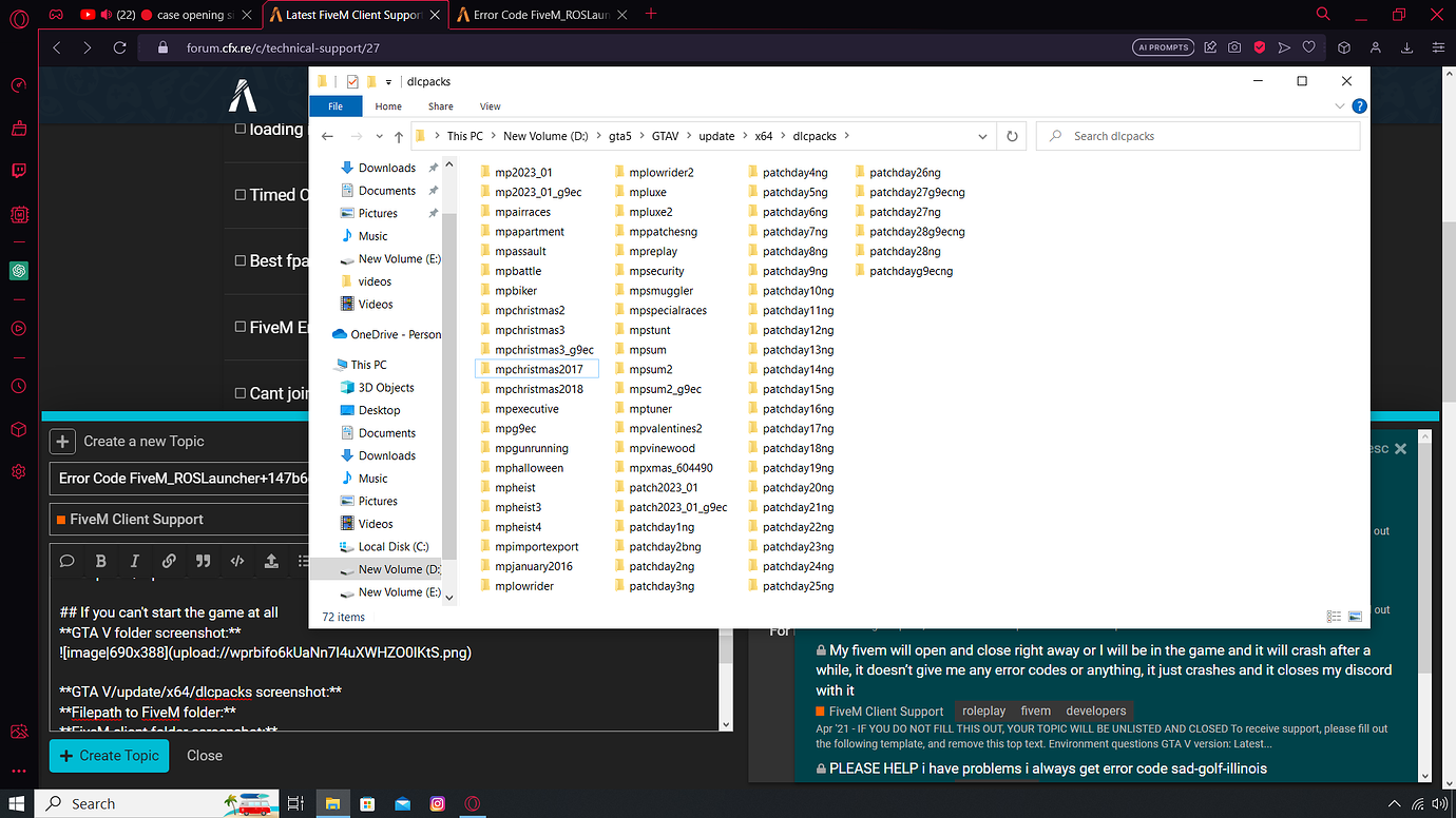 Error Code FiveM_ROSLauncher+147b6c - FiveM Client Support - Cfx.re ...