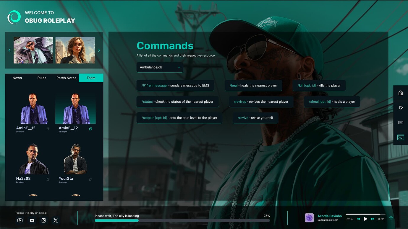 [RELEASE] 0Bug Infinity UI Package - Loading Screen, Multicharacter, Spawn Selector, Pause Menu ...
