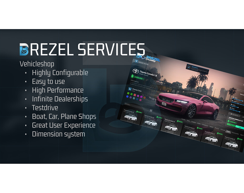 [ESX] [QB] [15€] Vehicleshop - FiveM Releases - Cfx.re Community