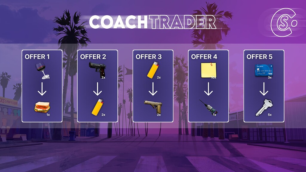 [20% DISCOUNT][PAID][QB/OX/ESX] coachTrader - Trade items/weapons with ...