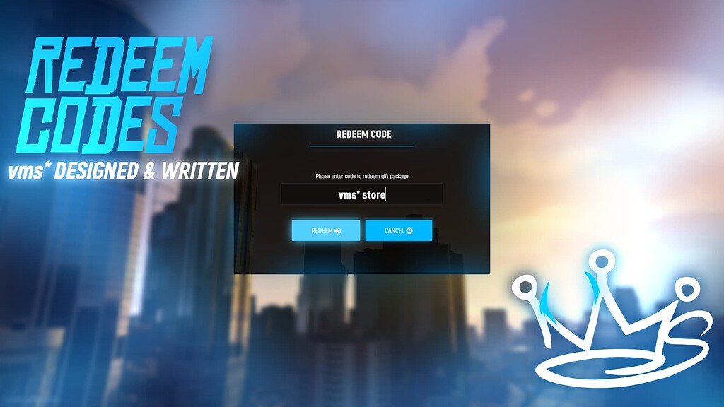 [PAID] vms_redeemcodes - FiveM Releases - Cfx.re Community