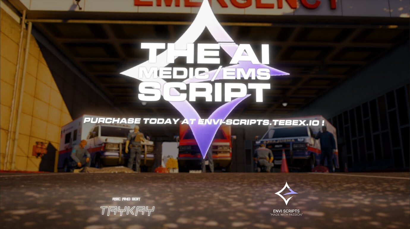 [PAID] Envi-Medic - Advanced AI Medic/ EMS Script! [ESX/QB-CORE/CUSTOM ...