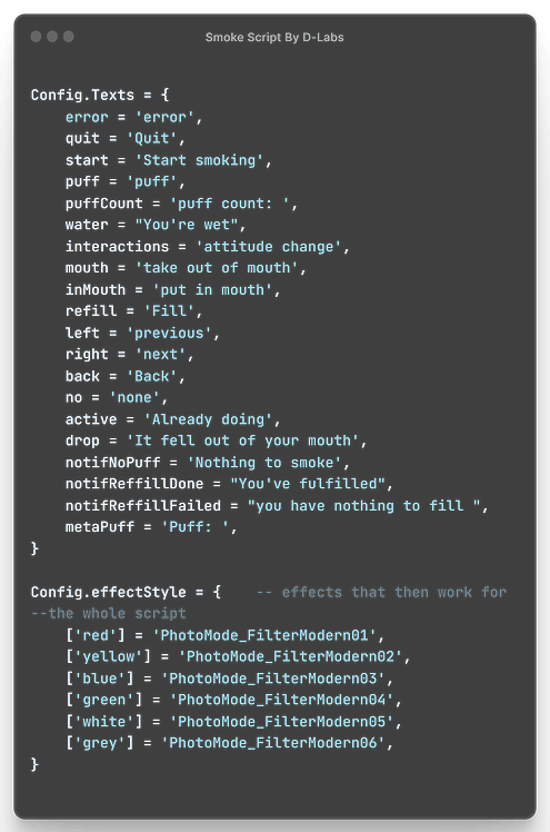 Smoking script - RedM Releases - Cfx.re Community