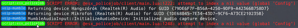 SCRIPT ERROR: @esx_policejob/client/main.lua:1222 and 1248: attempt to index a nil value (global ...