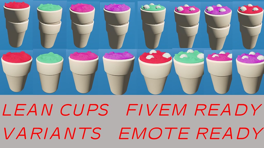 Lean cups | fivem ready | dp/rpemotes ready - FiveM Releases - Cfx.re ...
