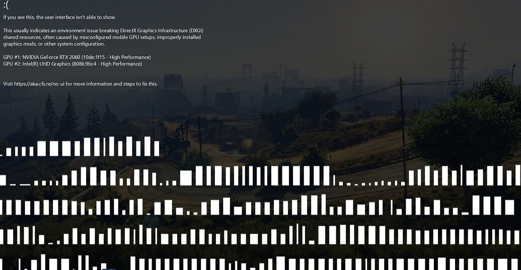 fivem unable to show ui - FiveM Client Support - Cfx.re Community