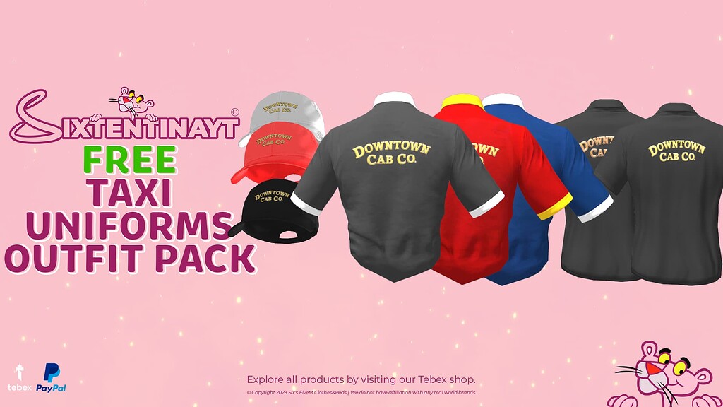 Free Taxi Uniforms Male/ Female - FiveM Releases - Cfx.re Community