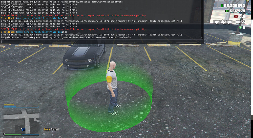 Script error when call back car from garage - Resource Support - Cfx.re ...