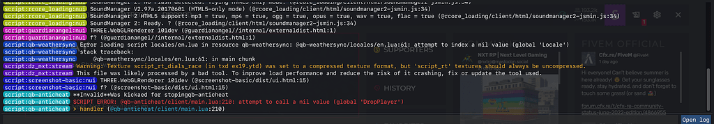 Reliable Server Command Overflow (Stopingqb-anticheat) - FiveM Client Support - Cfx.re Community
